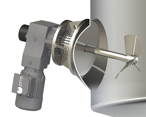 Agitators, mixers and blenders for sugar refinery and distillery